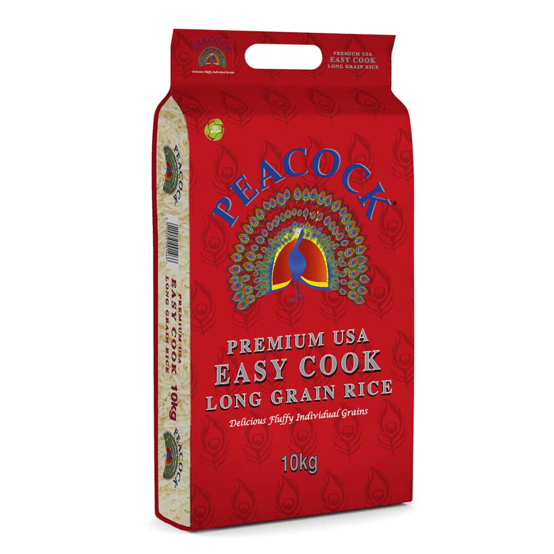 Peacock Long Grain Rice 10kg - Shop Ivory Island , Afro Caribbean Food ...