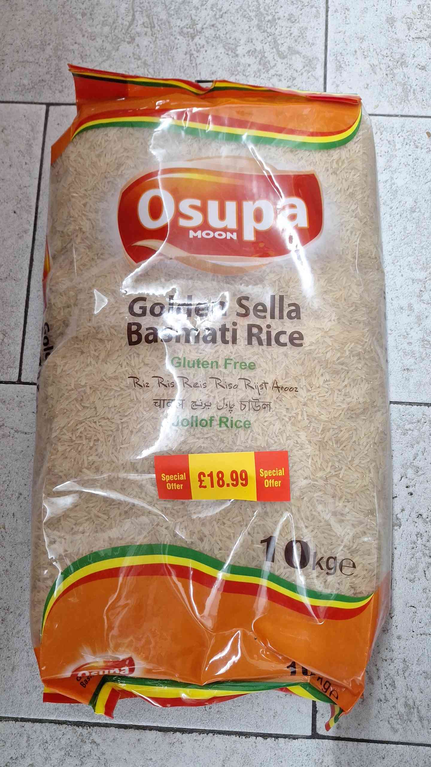 Osupa Golden Basmati Rice 10kg - Shop Ivory Island , Afro Caribbean ...